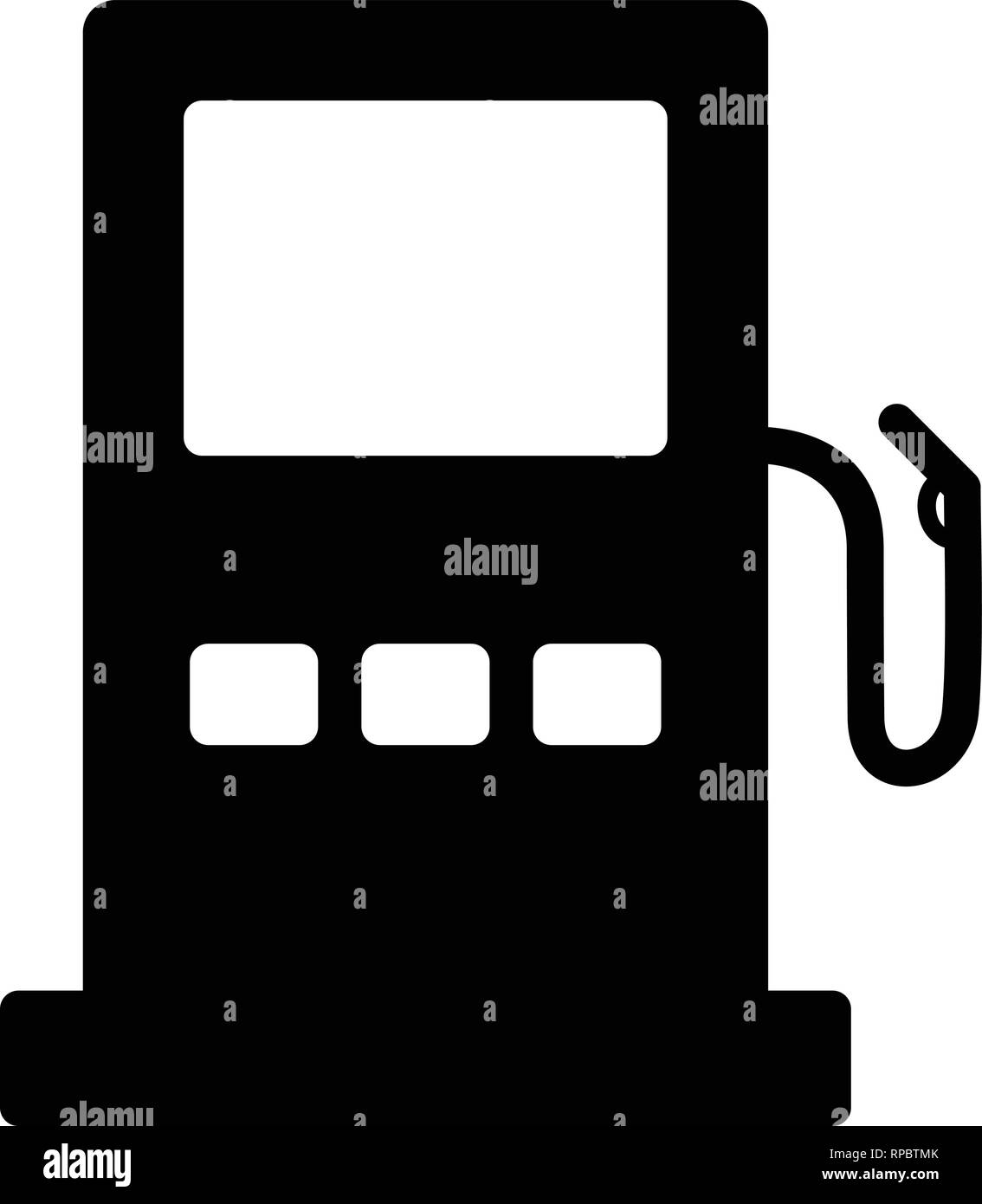 Vector Filling Station Road Sign Icon Stock Vector Image & Art - Alamy