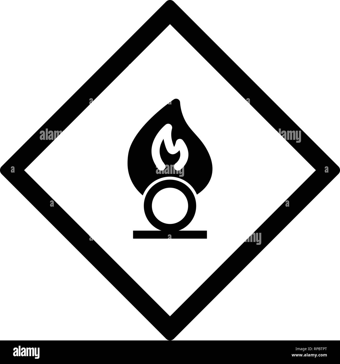 Vector Oxidizing agent Road Sign Icon Stock Vector Image & Art - Alamy