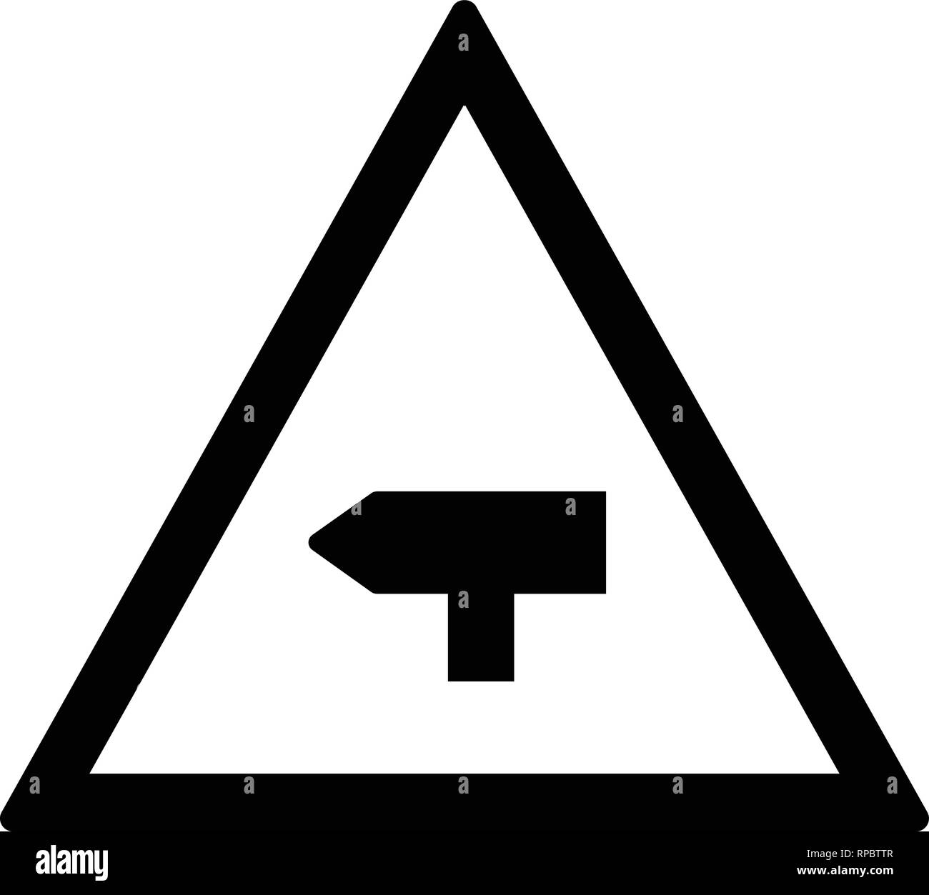 1 3 road signs Stock Vector Images - Alamy