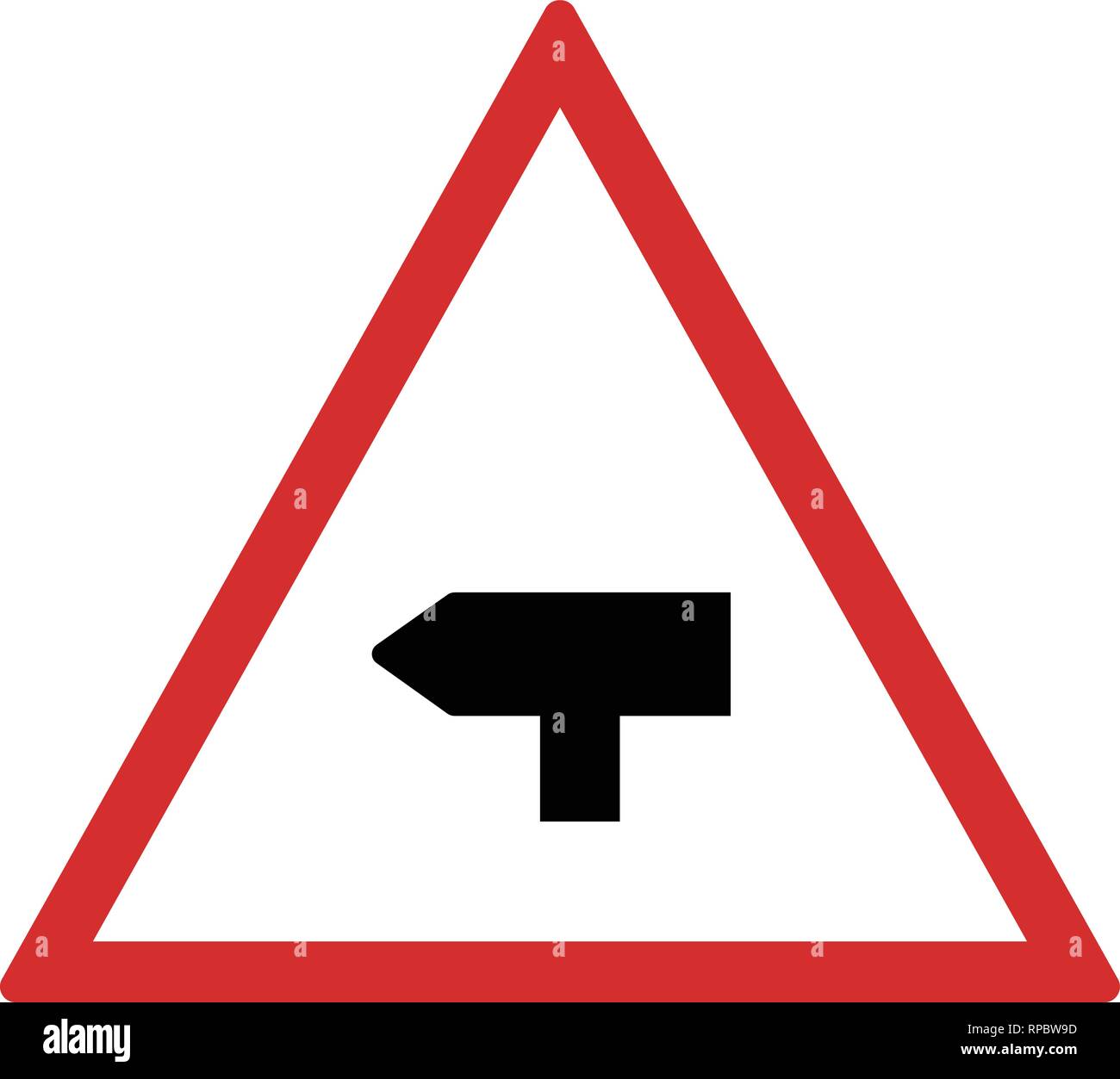 Vector Major cross road Road Sign Icon Stock Vector Image & Art - Alamy