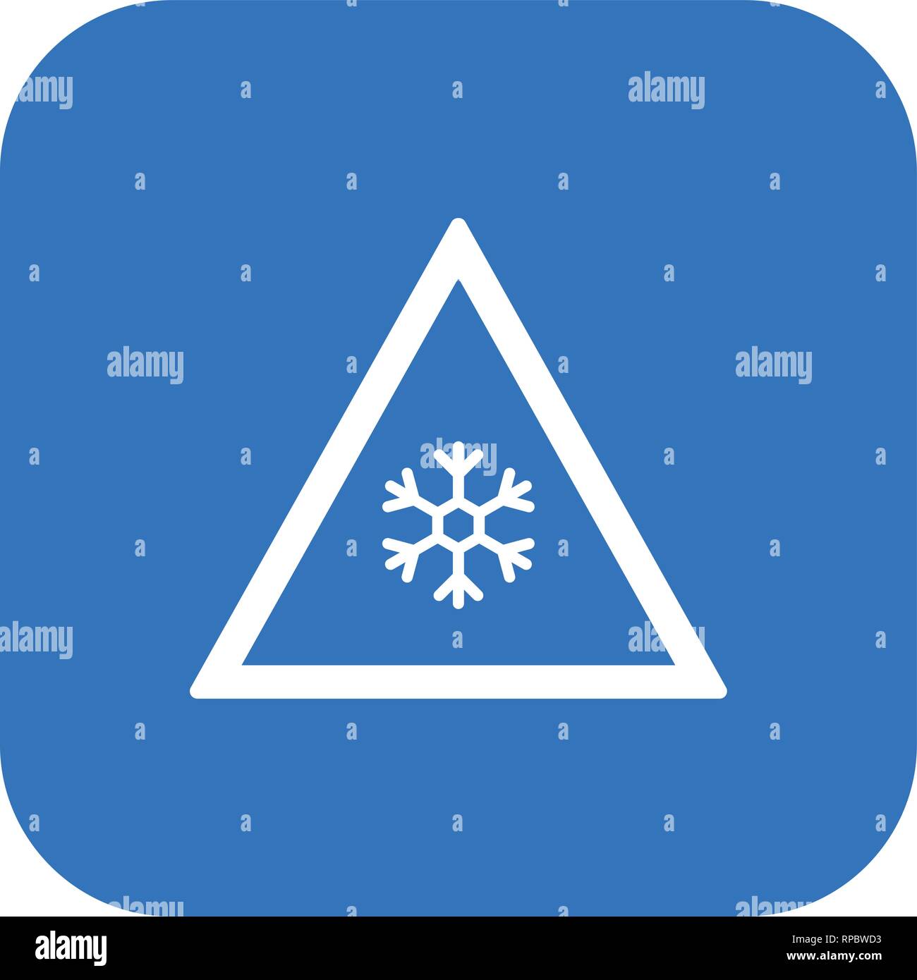 Vector Risk of ice Road Sign Icon Stock Vector Image & Art - Alamy