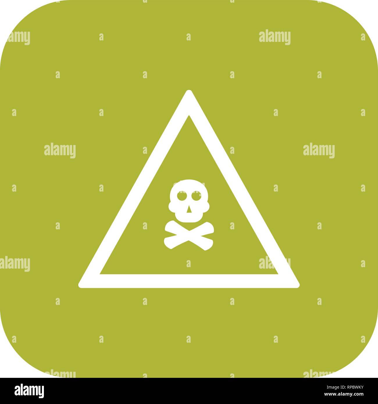Vector Poison Gas Road Sign Icon Stock Vector Image & Art - Alamy