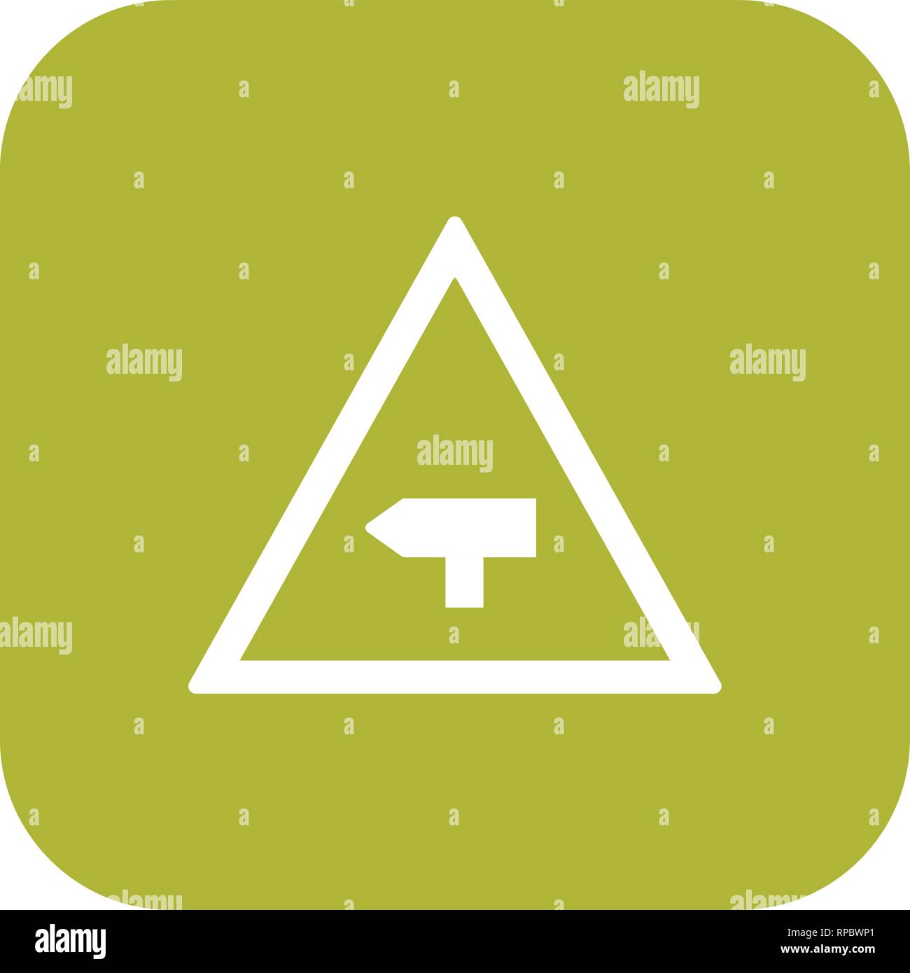 Vector Major cross road Road Sign Icon Stock Vector Image & Art - Alamy