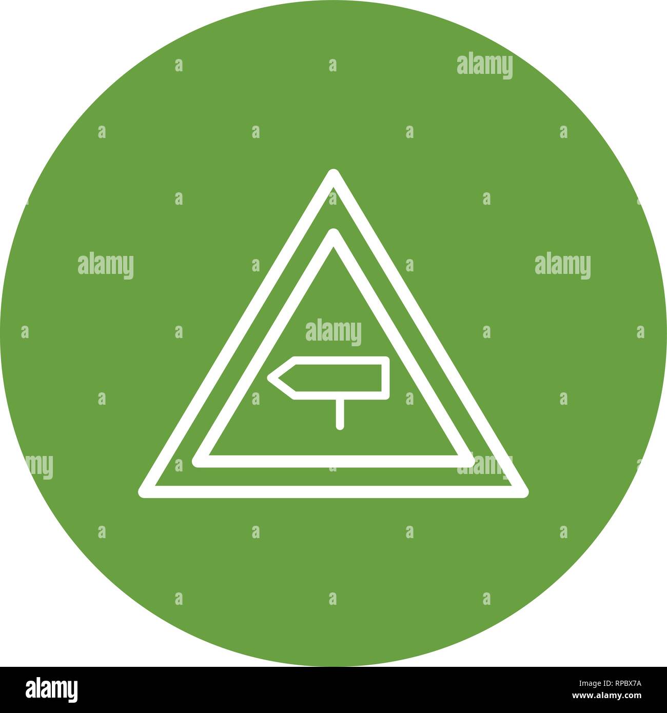 Cross Road Direction Pole Stock Vector Images - Alamy
