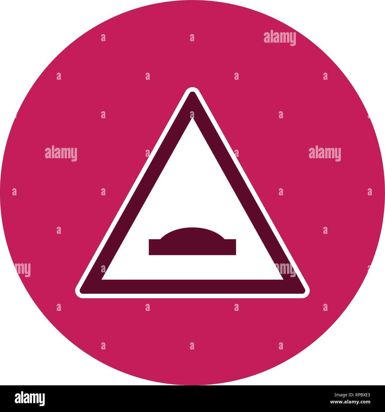 Vector Hump bridge Road Sign Icon Stock Vector Image & Art - Alamy