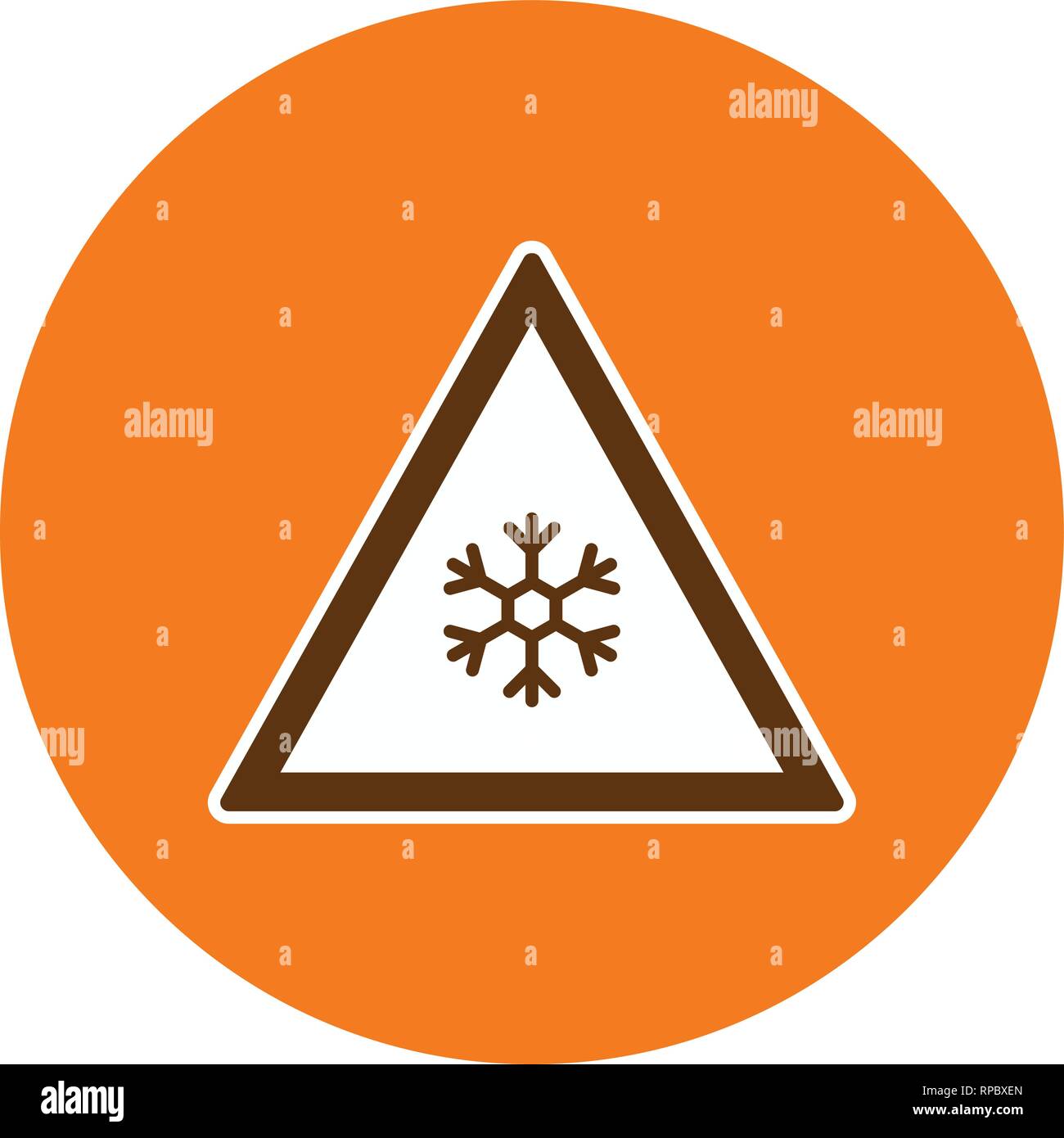 Ice road signs Stock Vector Images - Alamy