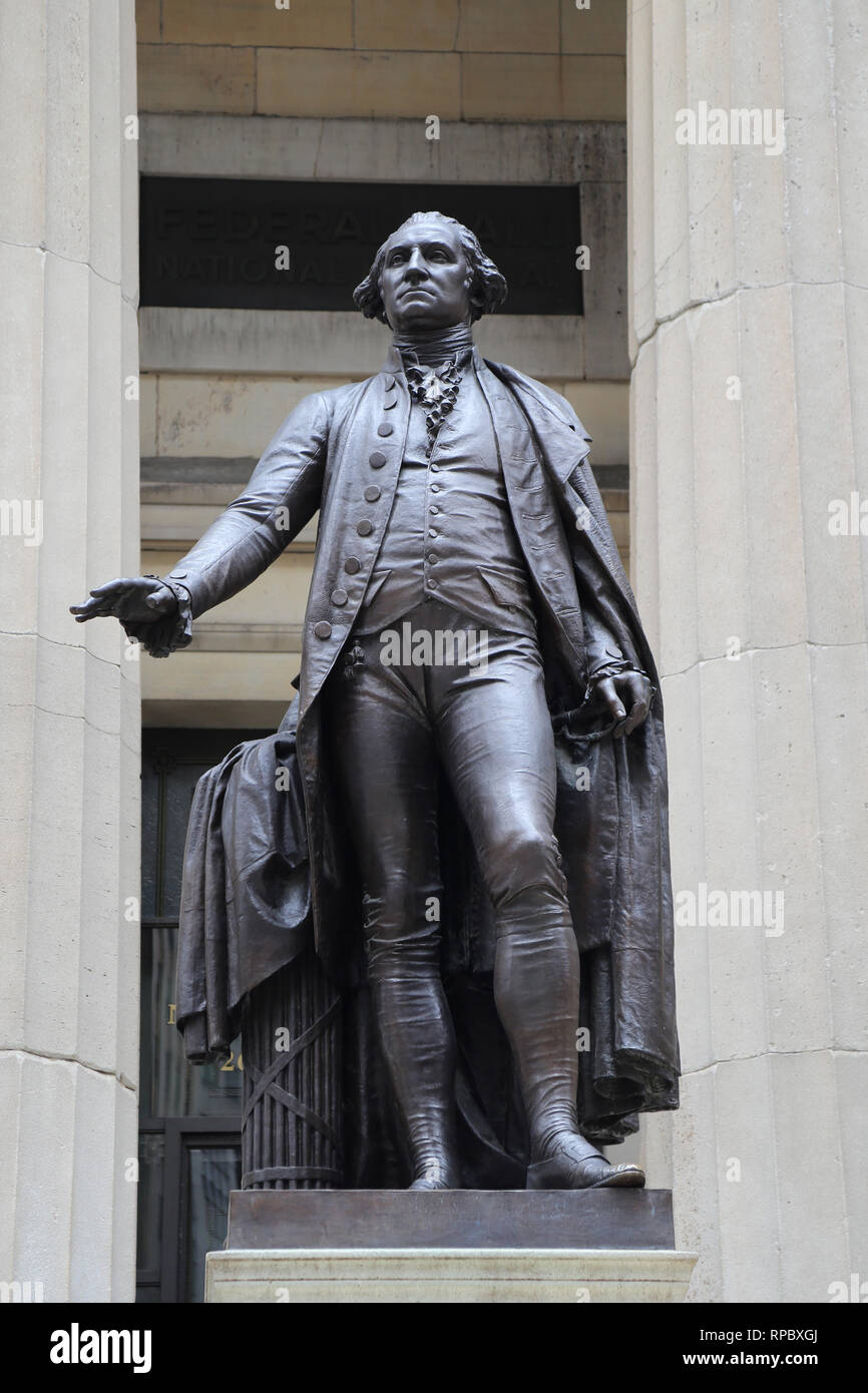 George Washington (1732-99). President of USA. Author: J.Q.A. Ward ...