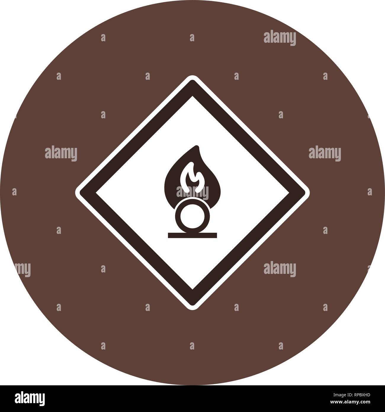 Vector Oxidizing agent Road Sign Icon Stock Vector Image & Art - Alamy