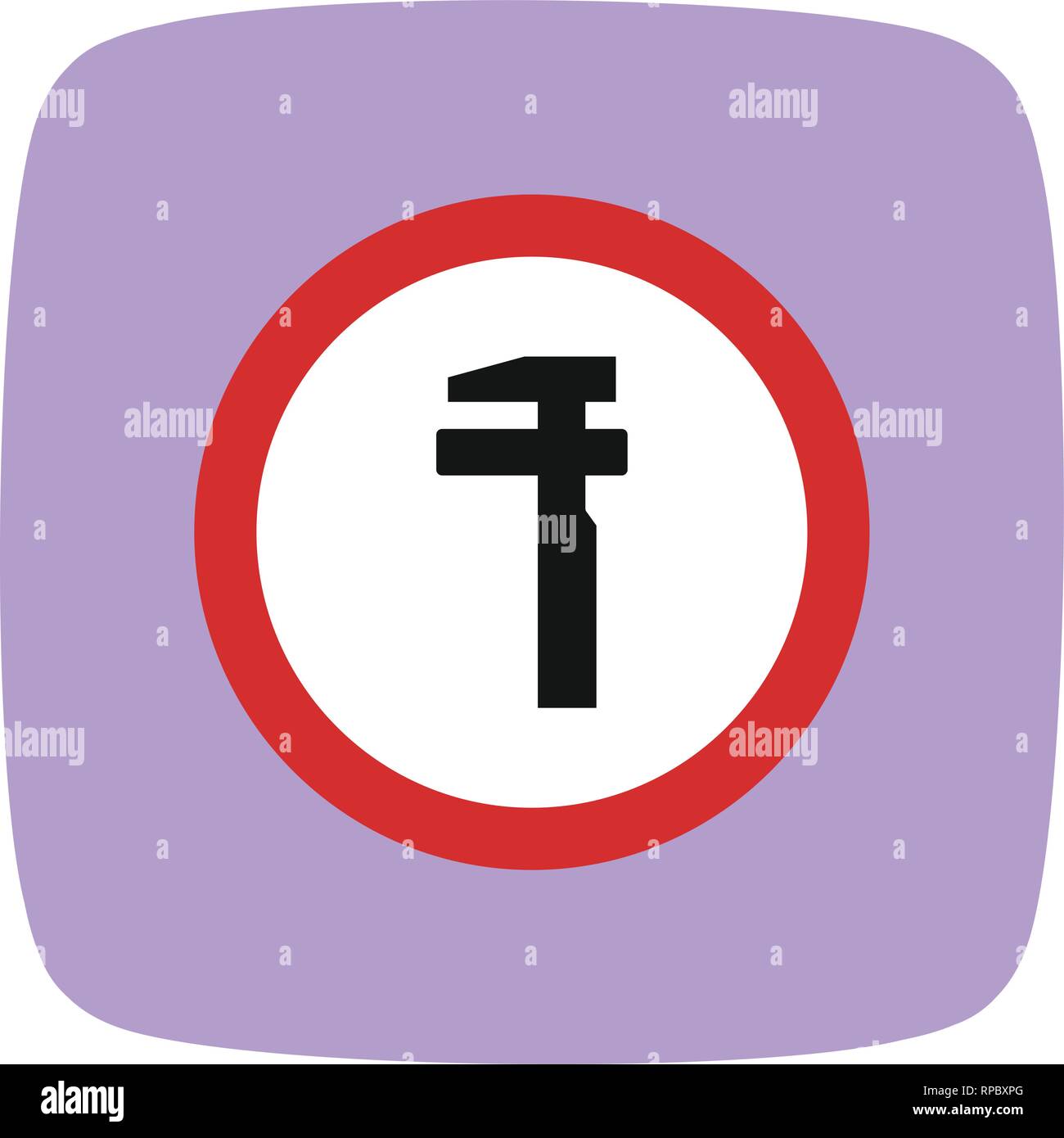 Vector Break Down Service Road Sign Icon Stock Vector Image & Art - Alamy