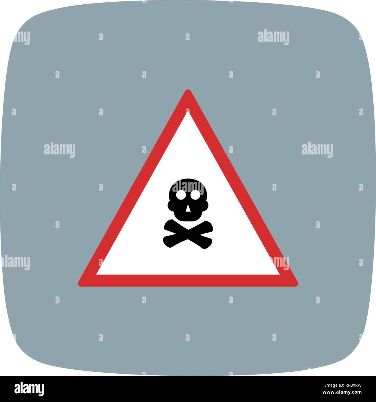 Vector Poison Gas Road Sign Icon Stock Vector Image & Art - Alamy