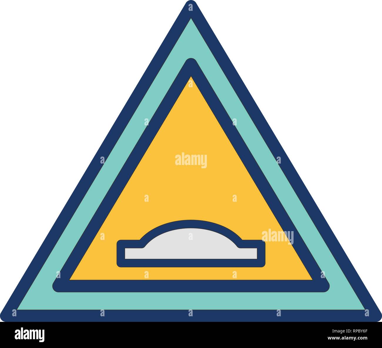 Vector Hump bridge Road Sign Icon Stock Vector Image & Art - Alamy