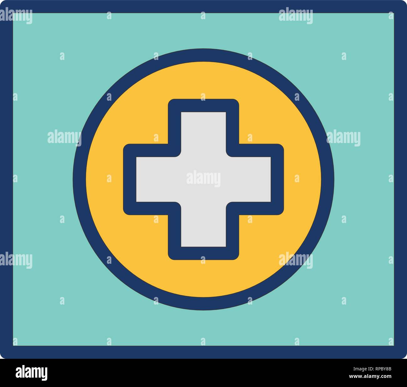 Vector Hospiatal Road Sign Icon Stock Vector Image & Art - Alamy