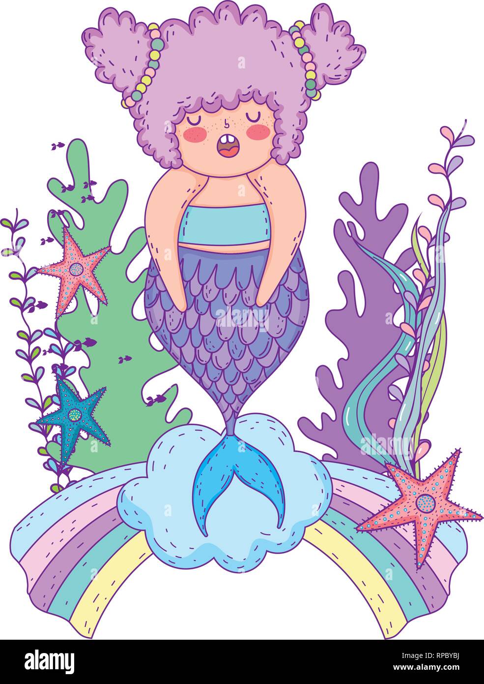 Woman mythology fishes hi-res stock photography and images - Alamy