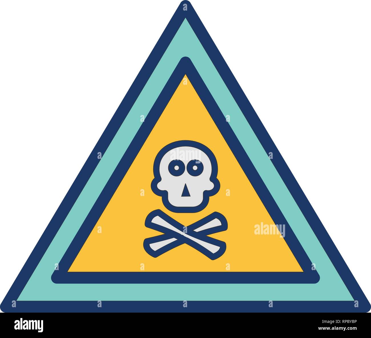 Vector Poison Gas Road Sign Icon Stock Vector Image & Art - Alamy