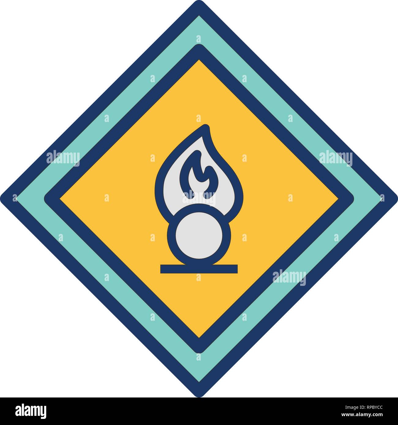 Vector Oxidizing agent Road Sign Icon Stock Vector Image & Art - Alamy