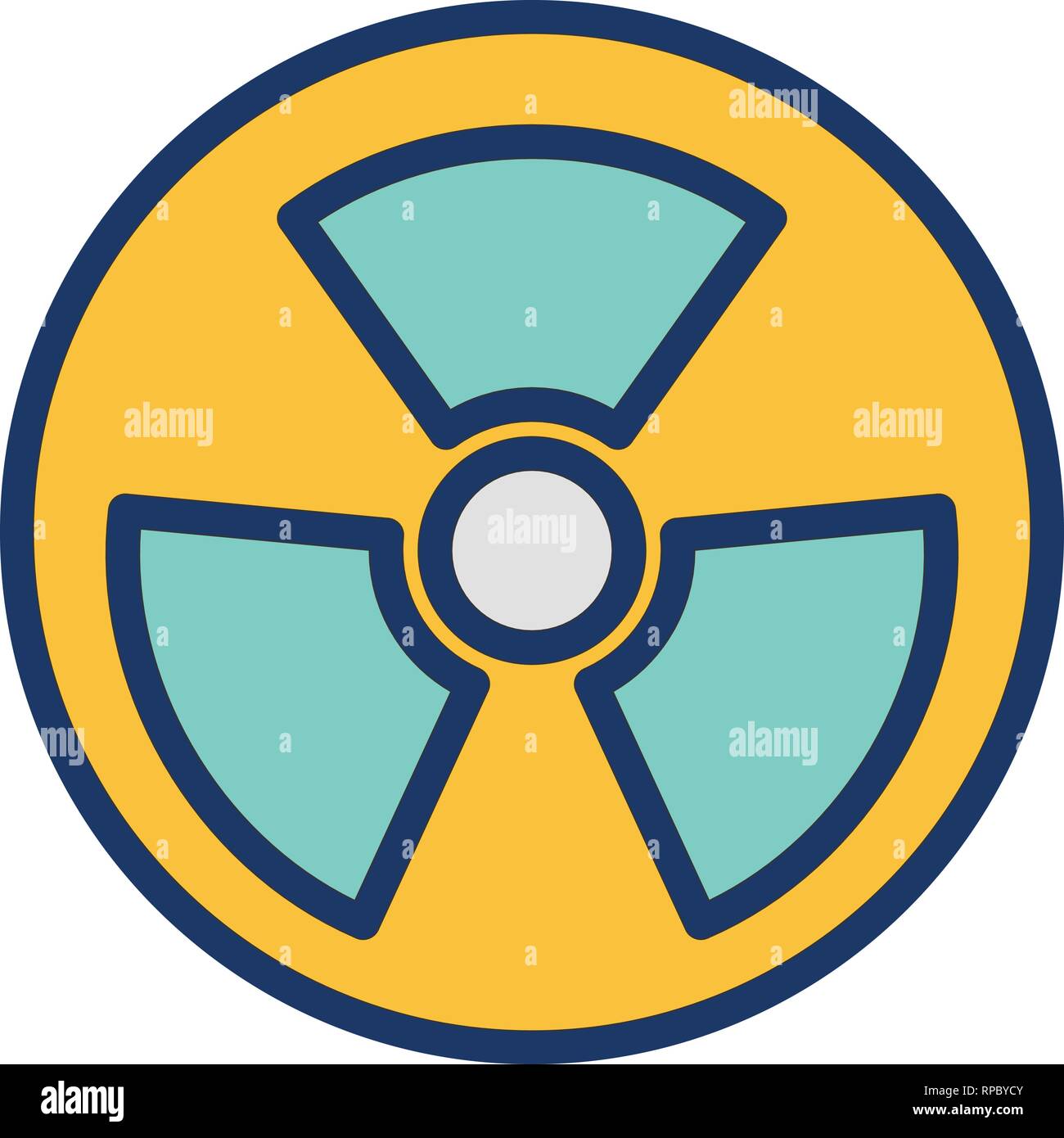 Vector Radio Active Road Sign Icon Stock Vector Image & Art - Alamy