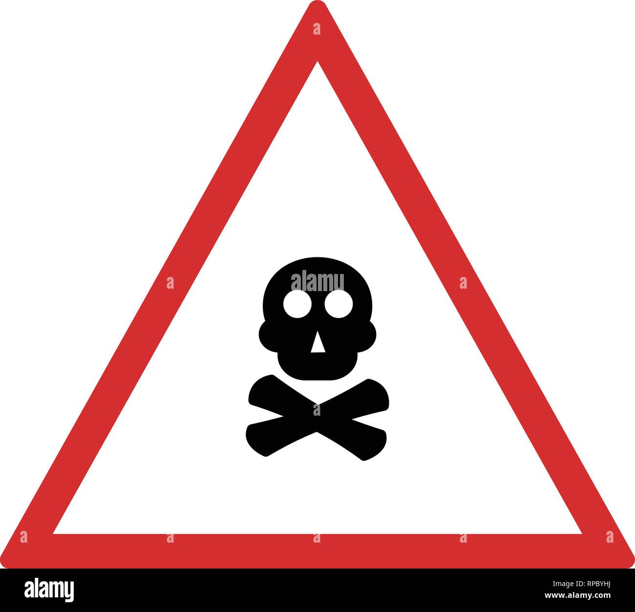 Vector Poison Gas Road Sign Icon Stock Vector Image & Art - Alamy