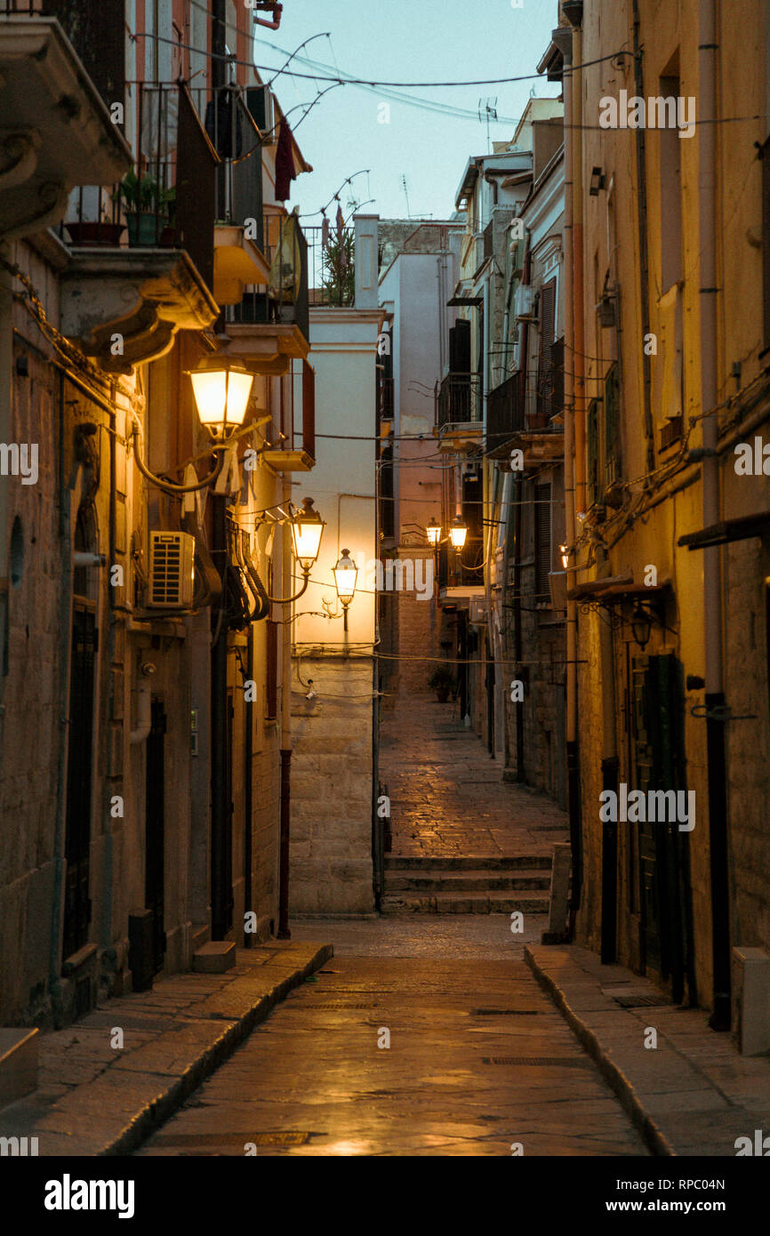 Street in Barletta city, region Puglia, Italy Stock Photo - Alamy