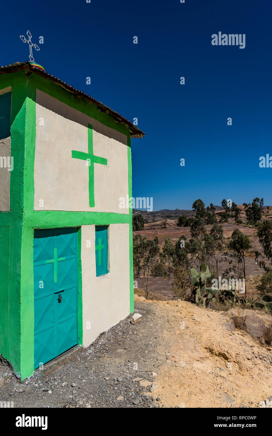 The rocky church of Wukro Cherkos in Ethiopia, Africa Stock Photo - Alamy