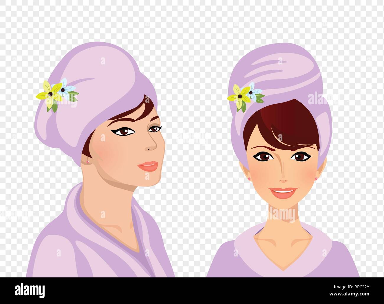 Beauty salon icons set cartoon hi-res stock photography and images - Alamy