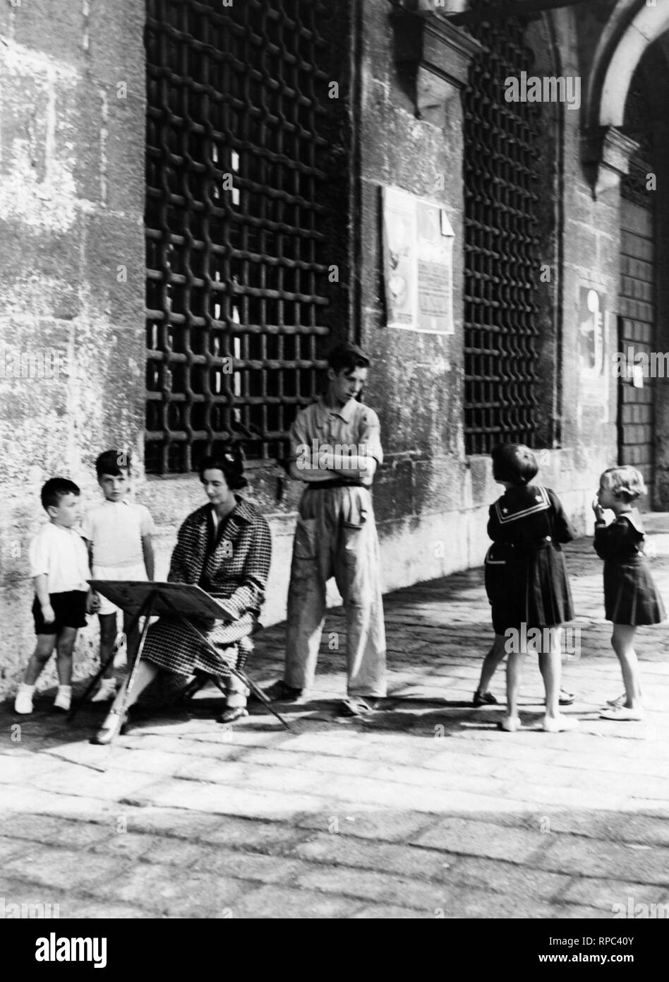 Venice street artist Black and White Stock Photos & Images - Alamy