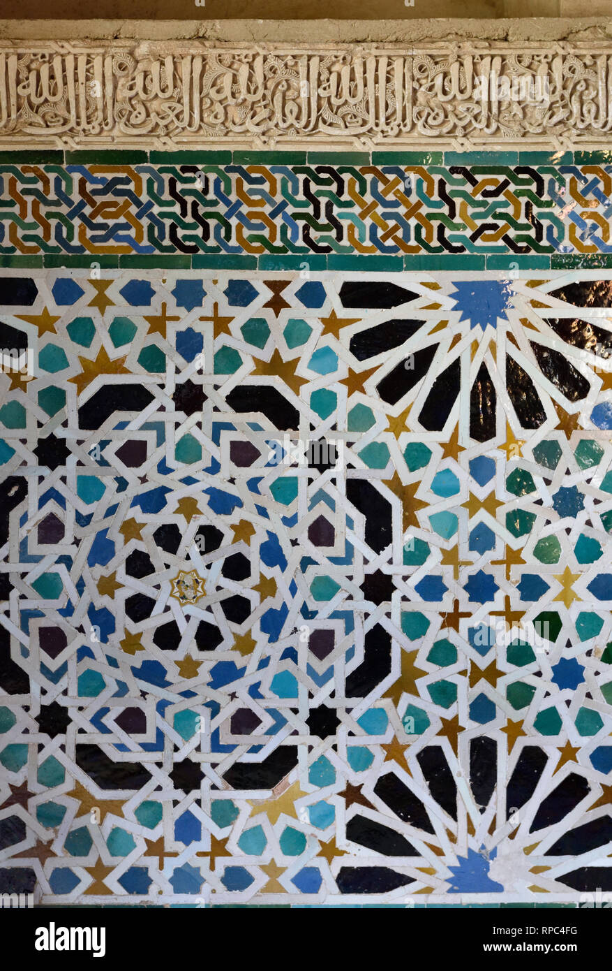 Wall tiles alhambra palace spain hi-res stock photography and images ...