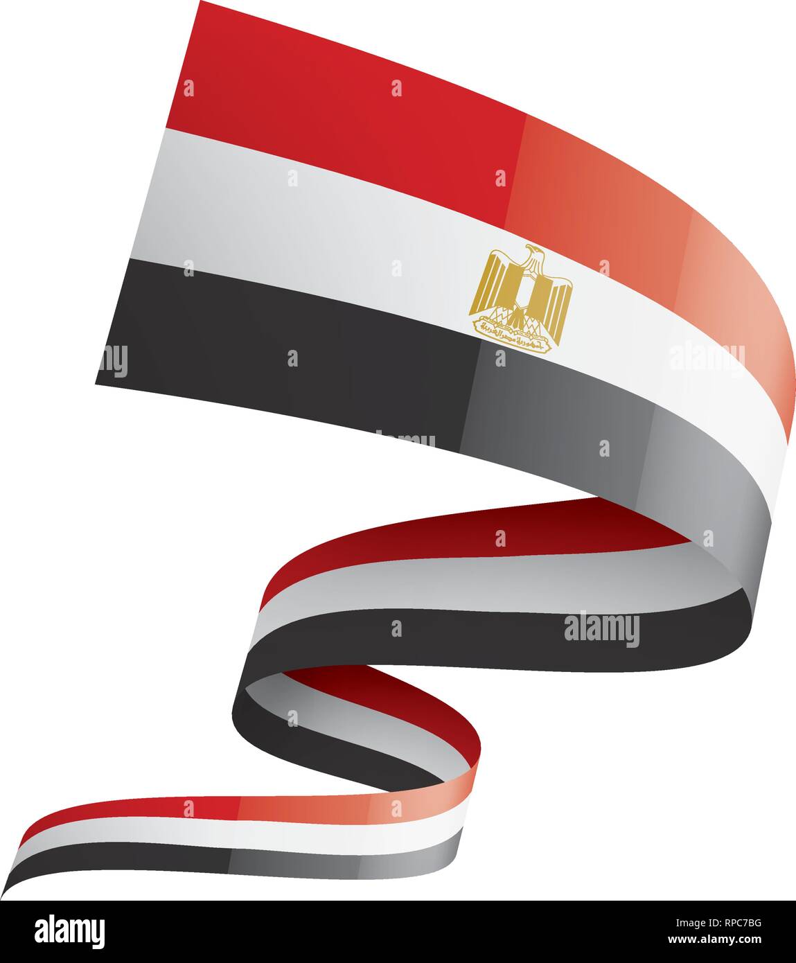 Egypt flag, vector illustration on a white background Stock Vector ...
