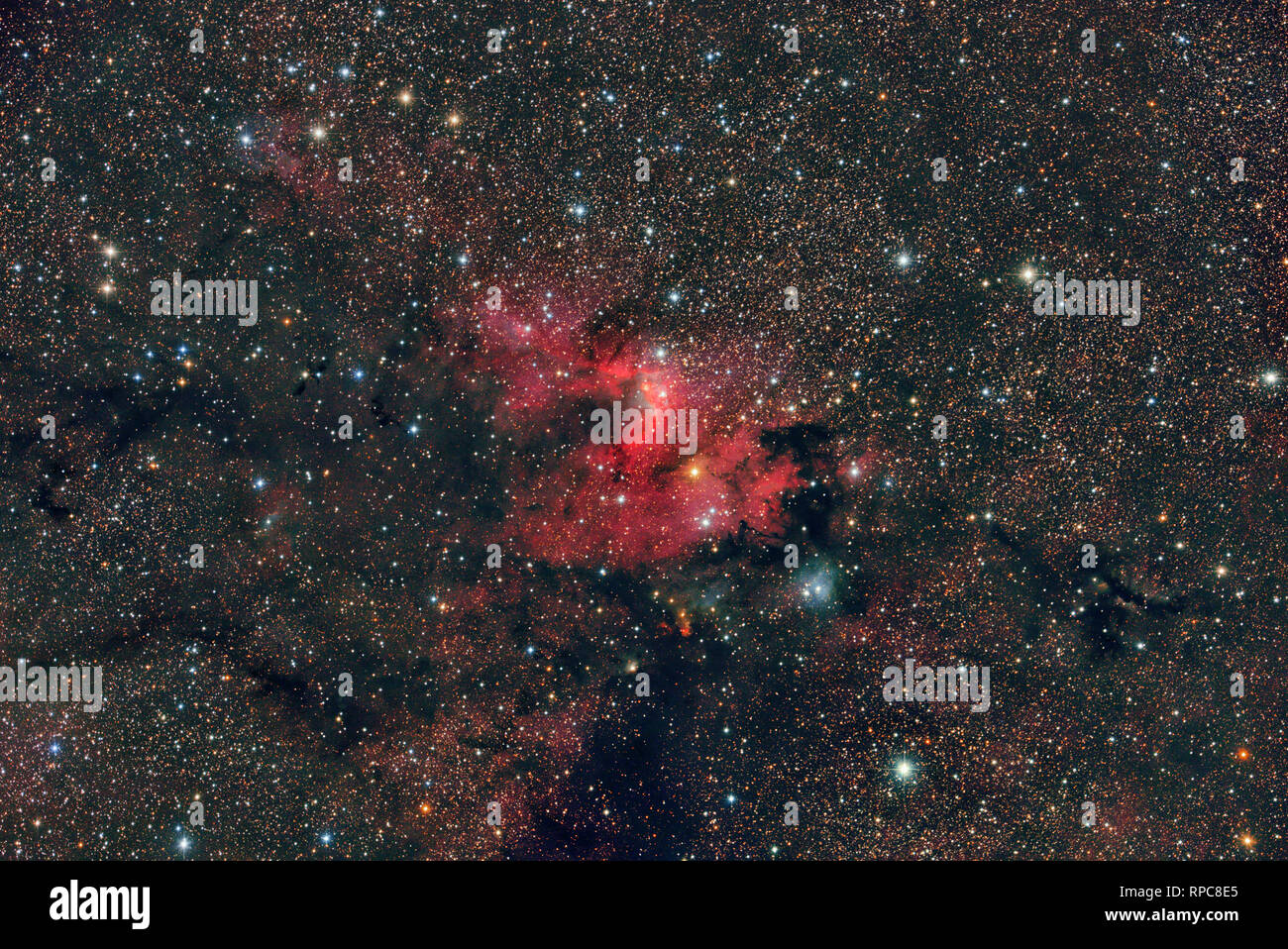 Emission Nebula SH2-155 Stock Photo - Alamy
