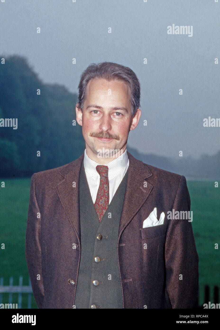 Rudolph Prinz von Croy in Dülmen, Deutschland 1989. Rudolph Prince of ...