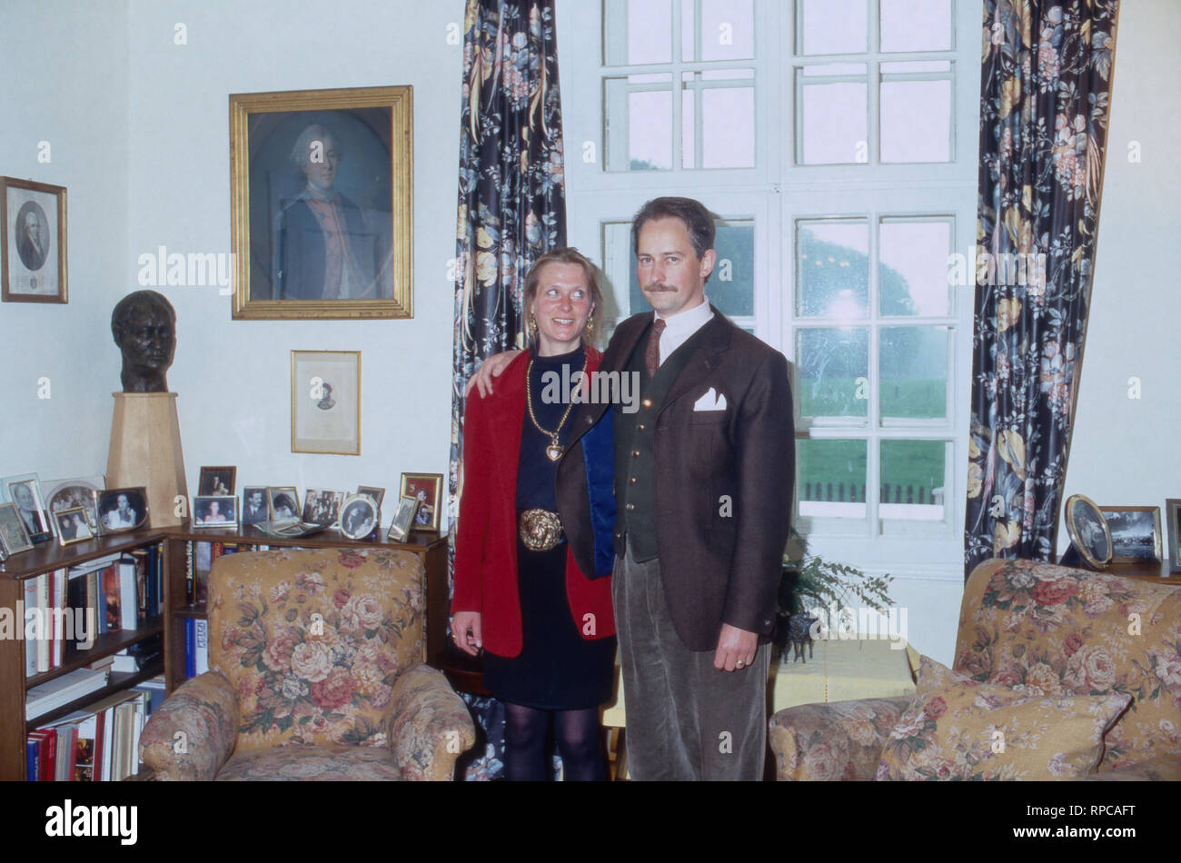 Rudolph Prinz von Croy mit Ehefrau Alexandra in Dülmen, Deutschland ...