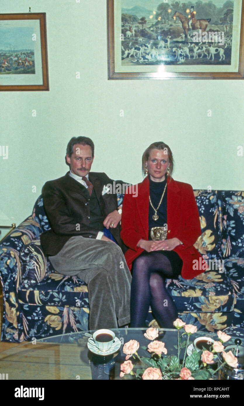 Rudolph Prinz von Croy mit Ehefrau Alexandra in Dülmen, Deutschland ...