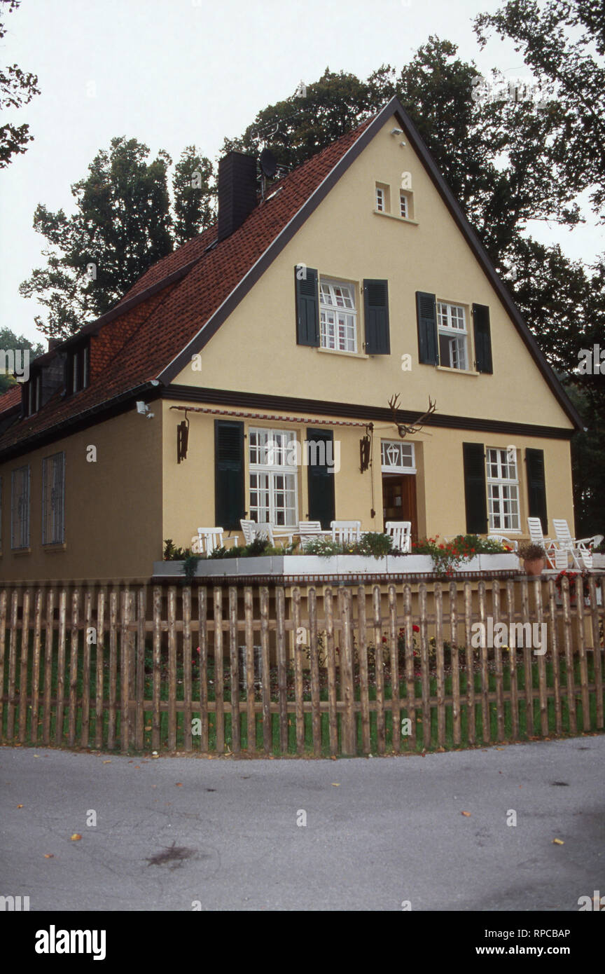 Von Croy'sches Haus in Dülmen, Deutschland 1989. Residence of the von ...