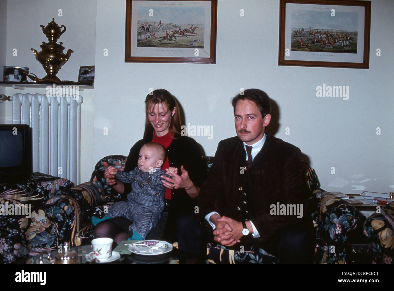 Rudolph Prinz von Croy mit Ehefrau Alexandra und dem Nachwuchs in ...