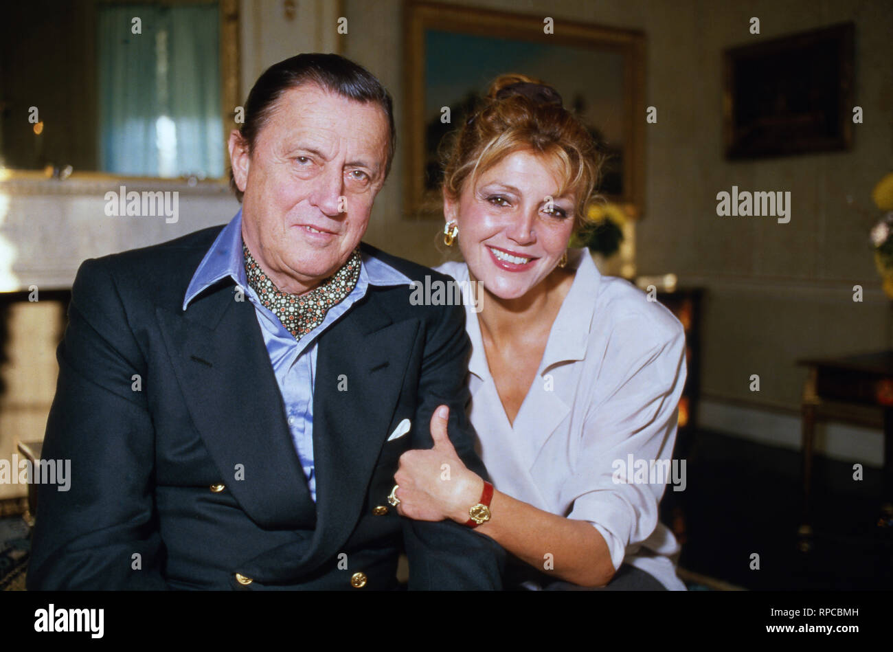 Baron Hans Heinrich Thyssen Bornemisza de Kaszon mit Ehefrau Carmen ...