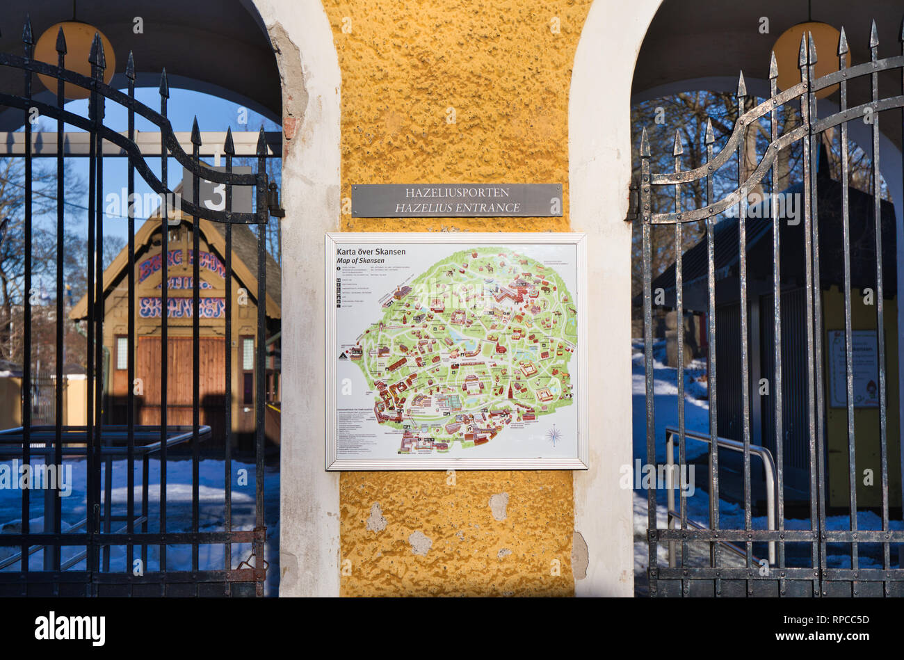 Skansen map hi-res stock photography and images - Alamy