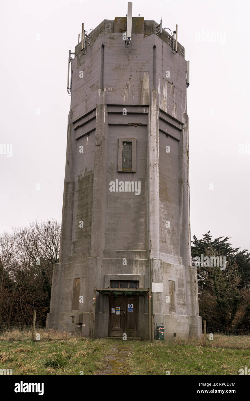 Friston water tower and booster Stock Photo - Alamy