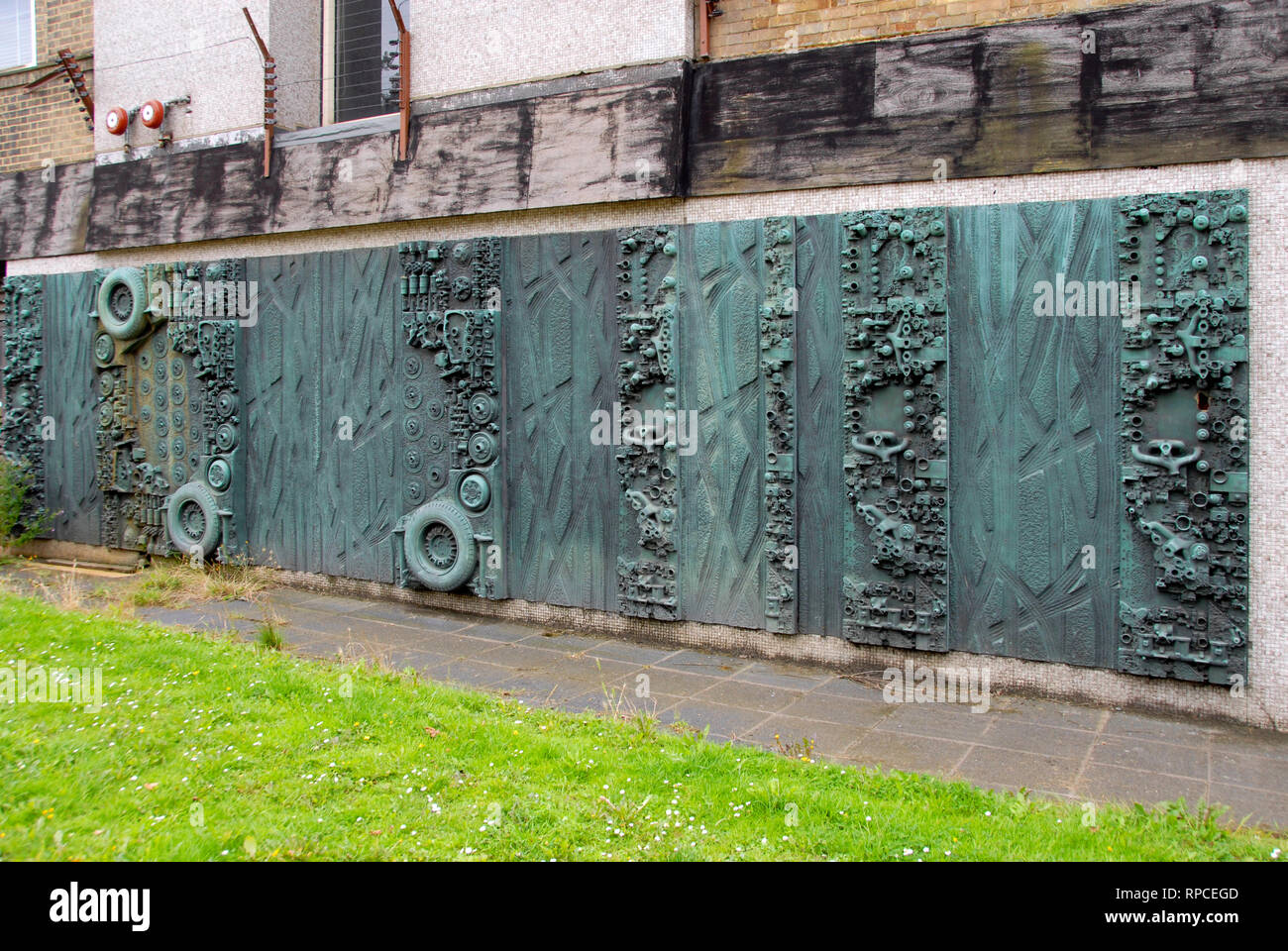 Sculpture made from recycled vehicle and engine parts, London Stock ...