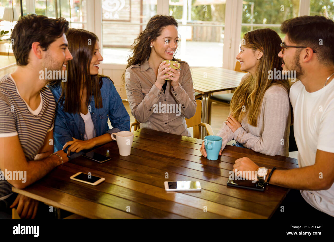 Friends Drinking Coffee