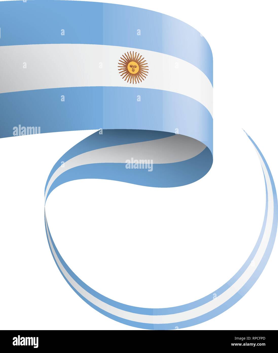 Argentina flag, vector illustration on a white background Stock Vector ...