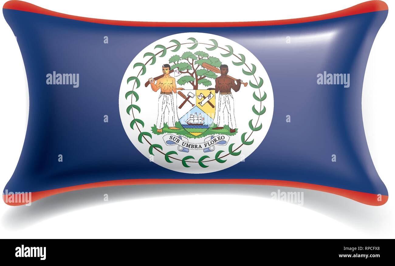 Belize flag, vector illustration on a white background Stock Vector ...