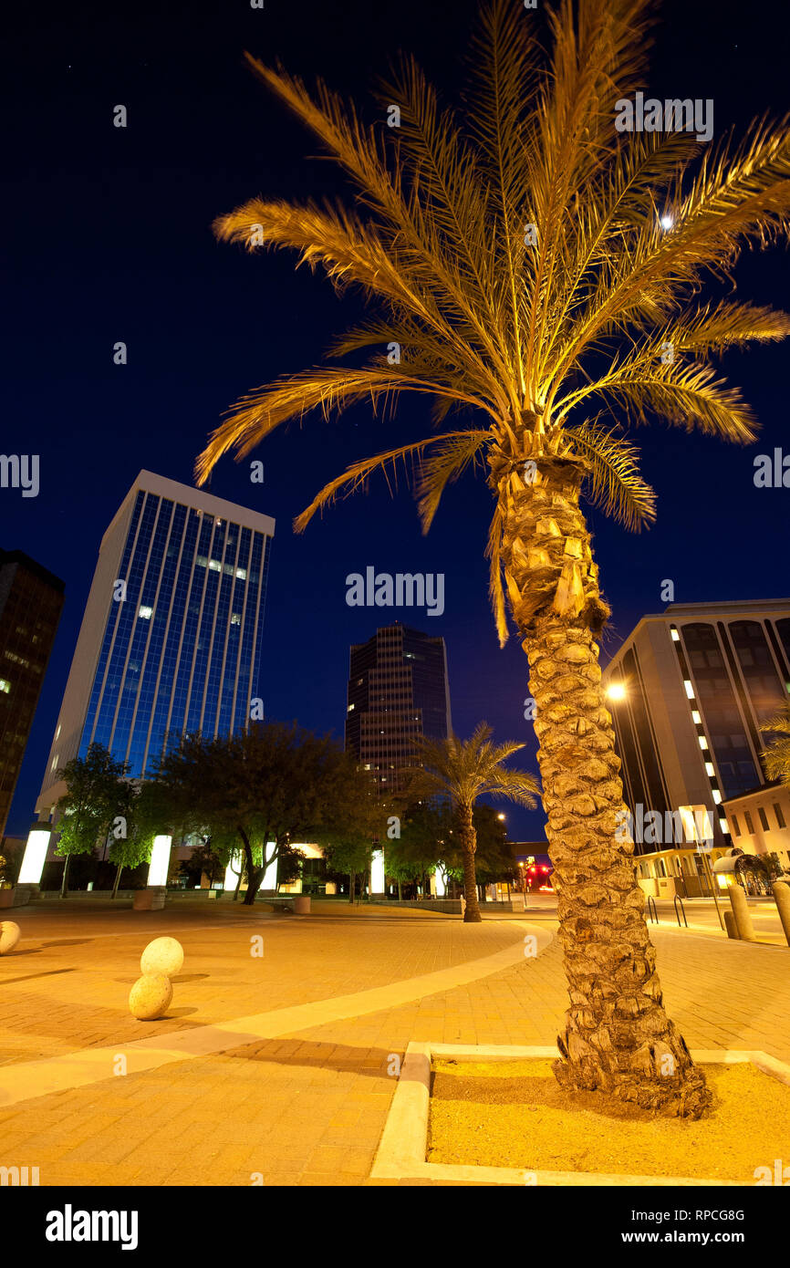 Tucson at Night Stock Photo - Alamy