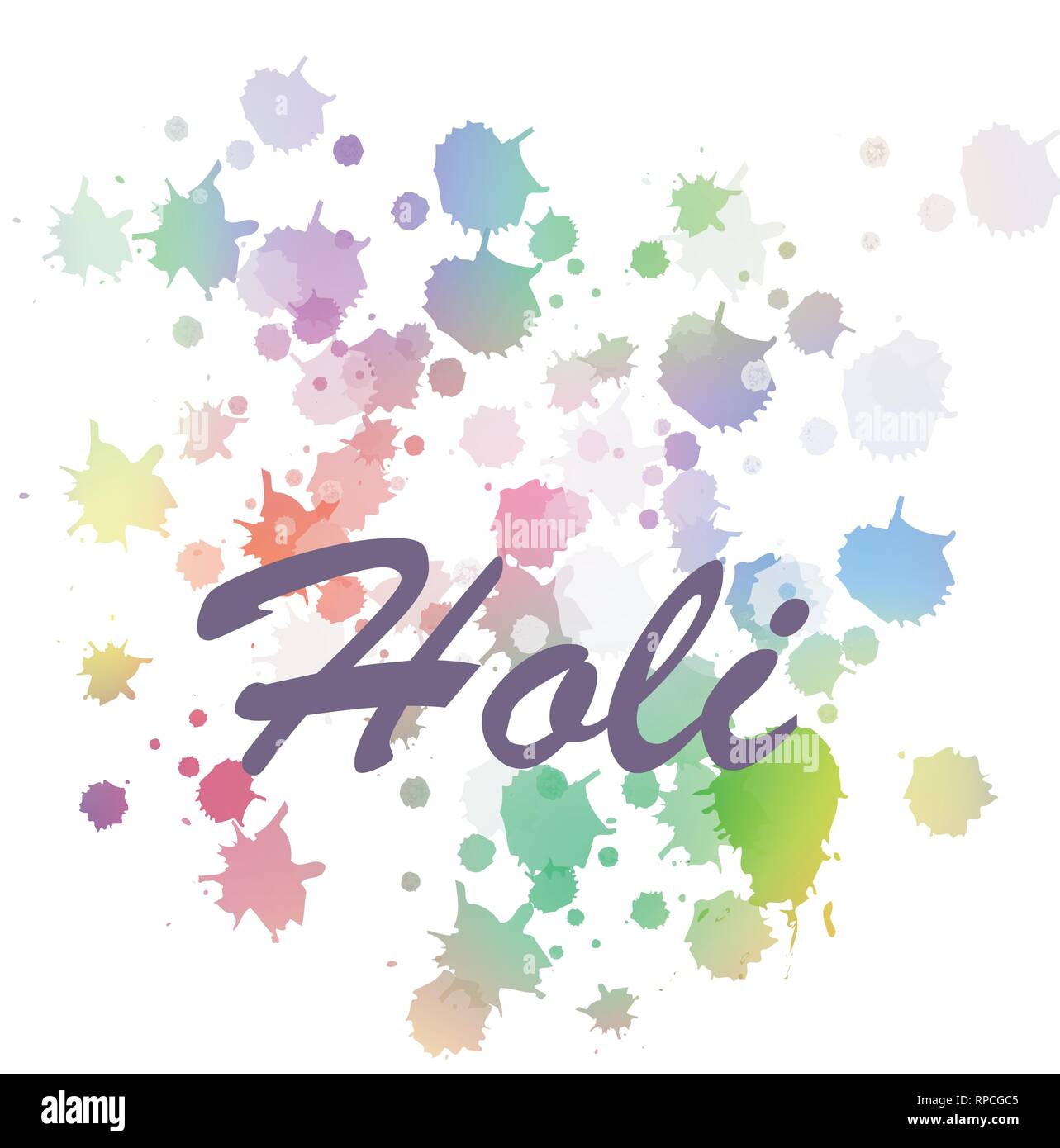illustration of abstract colorful Happy Holi Stock Vector Image & Art ...