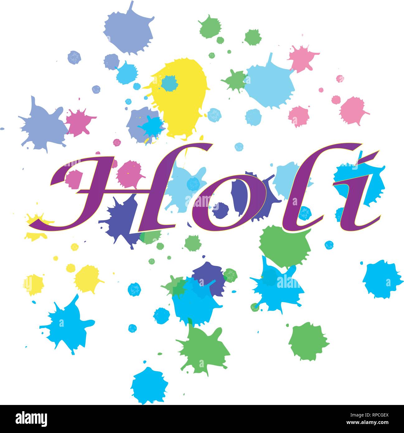 illustration of abstract colorful Happy Holi Stock Vector Image & Art ...