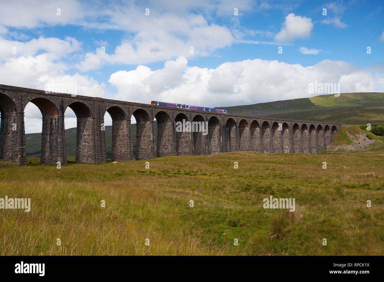 Part of the Ribblehead Viaduct River Ribble Valley Ribblehead Yorkshire ...
