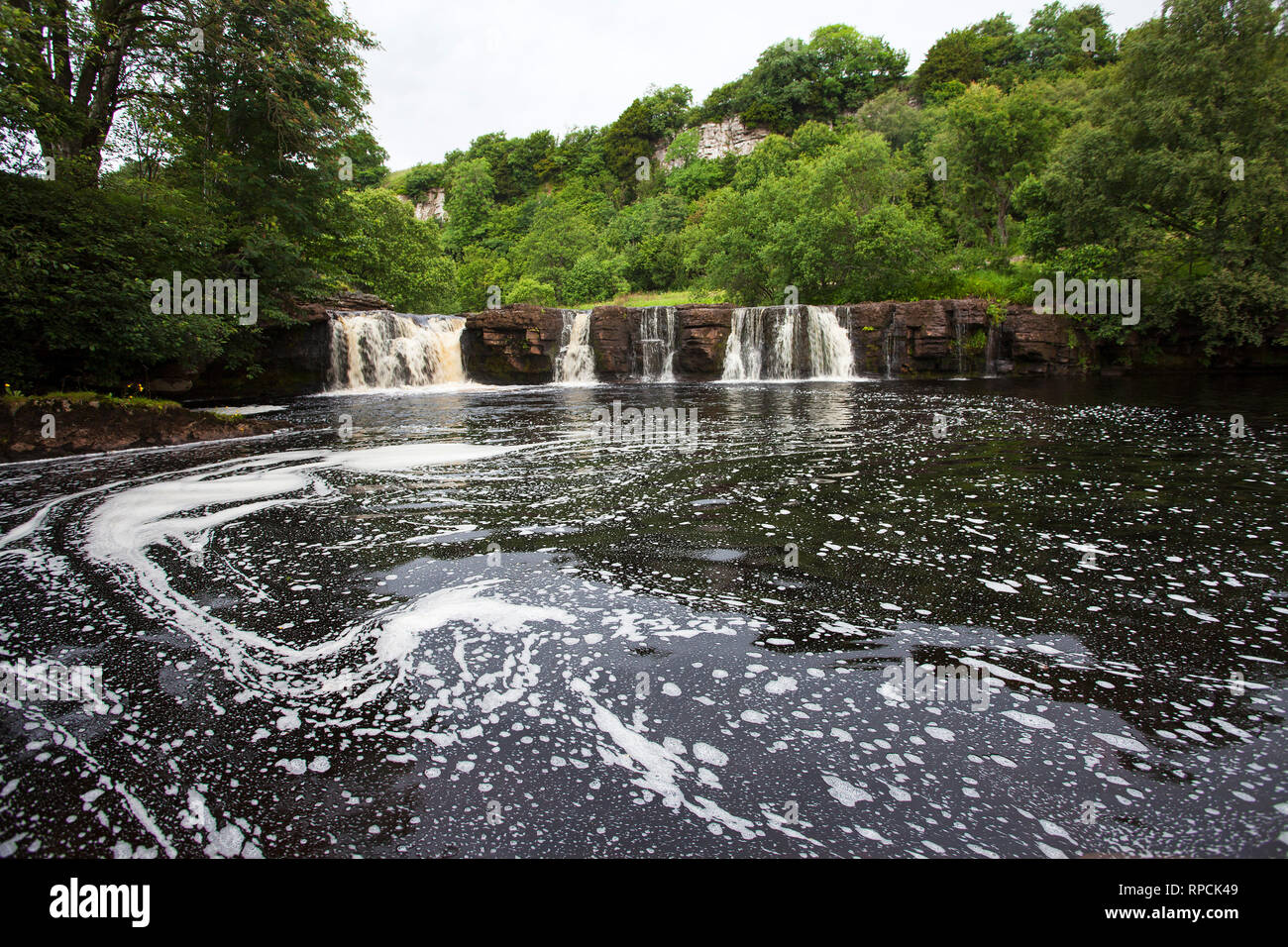 Wainwath Falls River Swale Swaledale Yorkshire Dales National Park ...