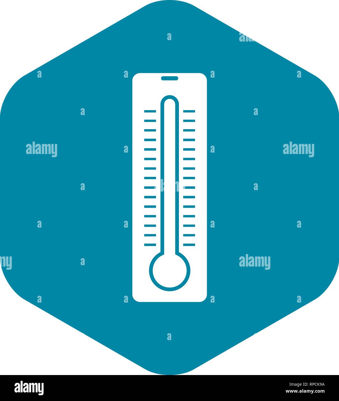 Thermometer icon, simple style Stock Vector Image & Art - Alamy