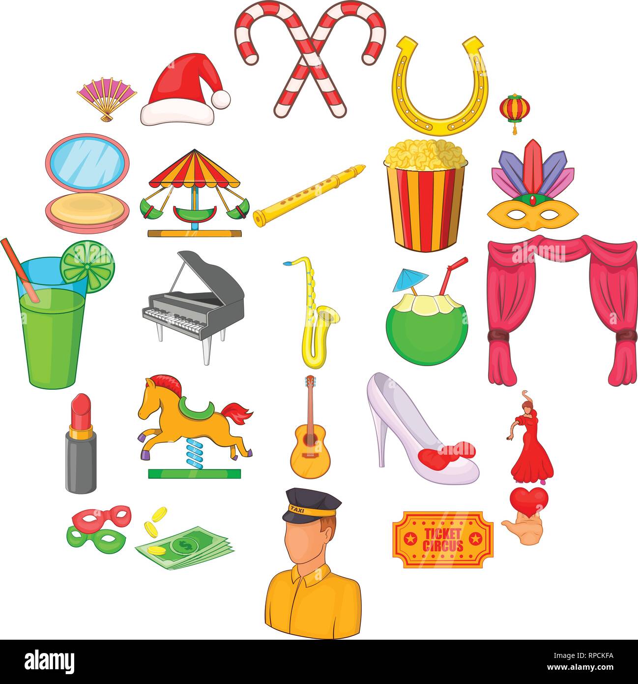 State icons set, cartoon style Stock Vector Image & Art - Alamy