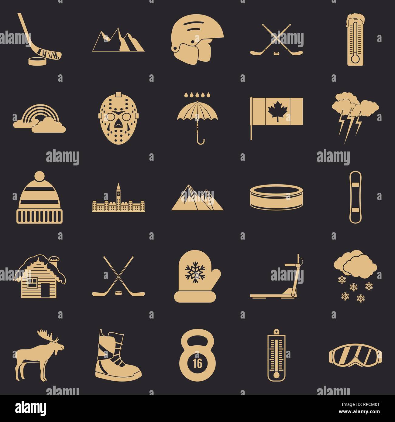 Winter scene canada Stock Vector Images - Alamy