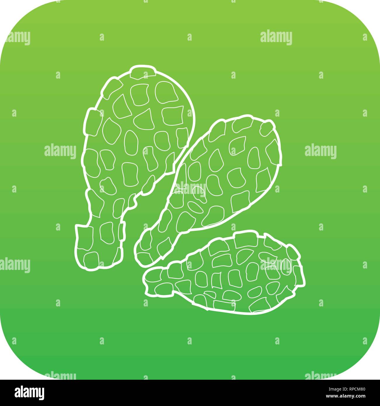 Thighs icon green vector Stock Vector Image & Art - Alamy