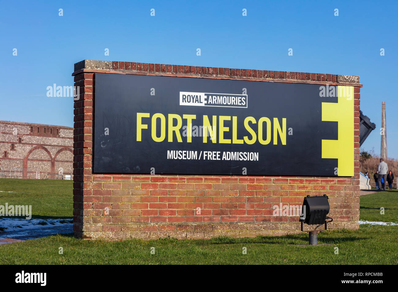 Fort Nelson, high above Portsmouth on Portsdown Hill, a Palmerston Fort ...